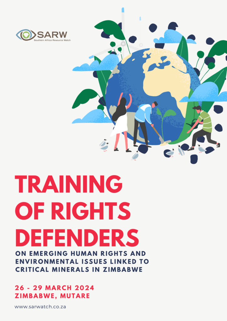 Training of Rights Defenders on Emerging Human Rights and Environmental ...